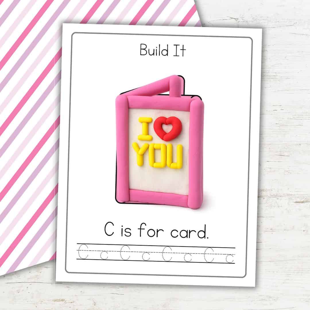 Valentine Playdough Mats for Preschoolers Letter Practice