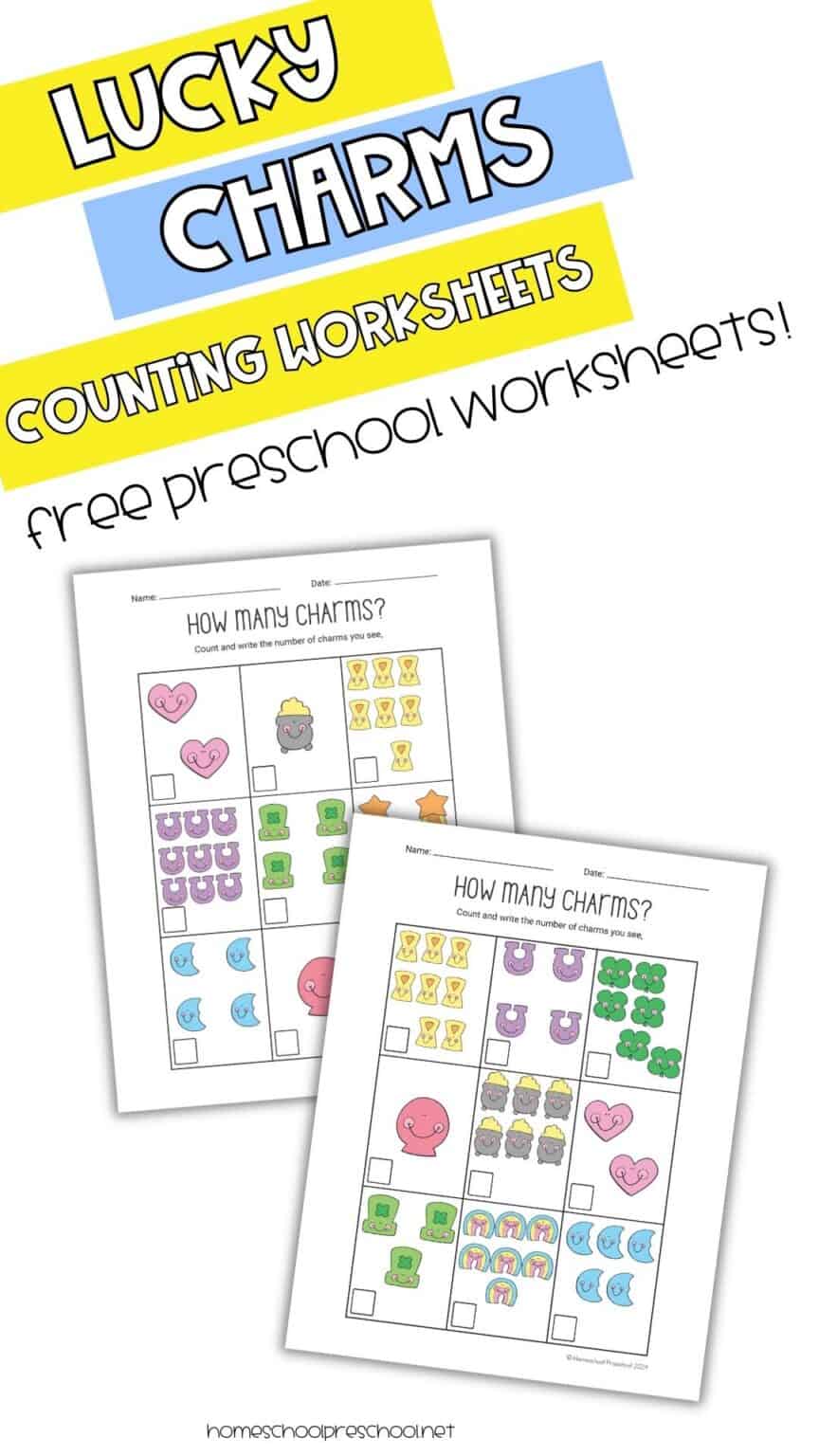 Lucky Charms Counting Worksheets