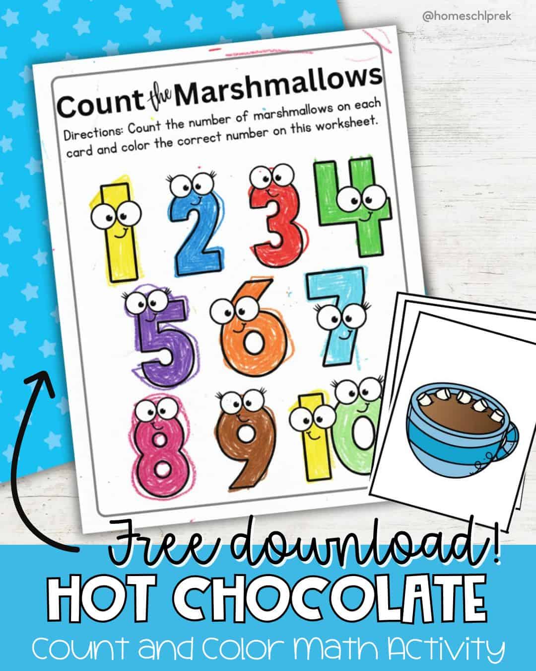 Hot Chocolate Count and Color Activity