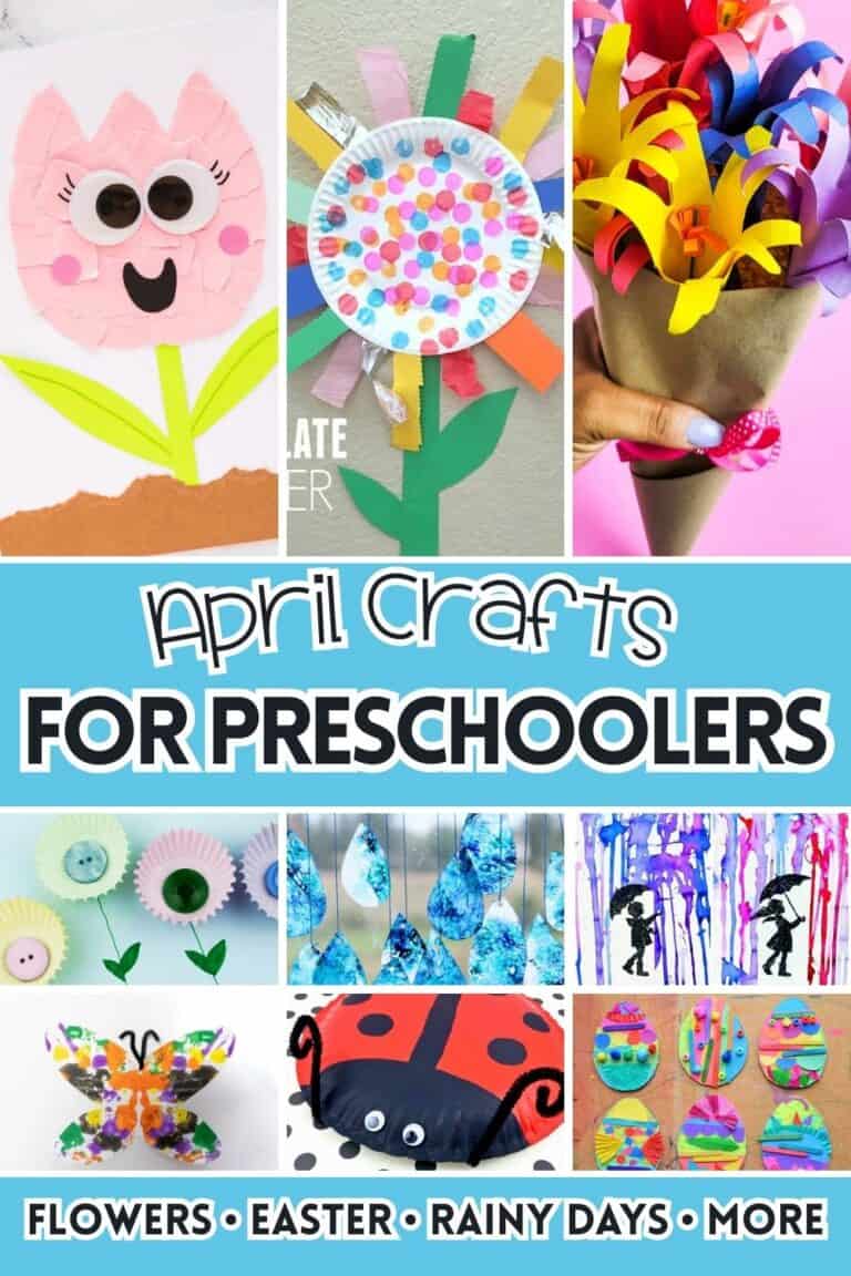 April Crafts for Preschoolers (25+ Easy Ideas for Spring)