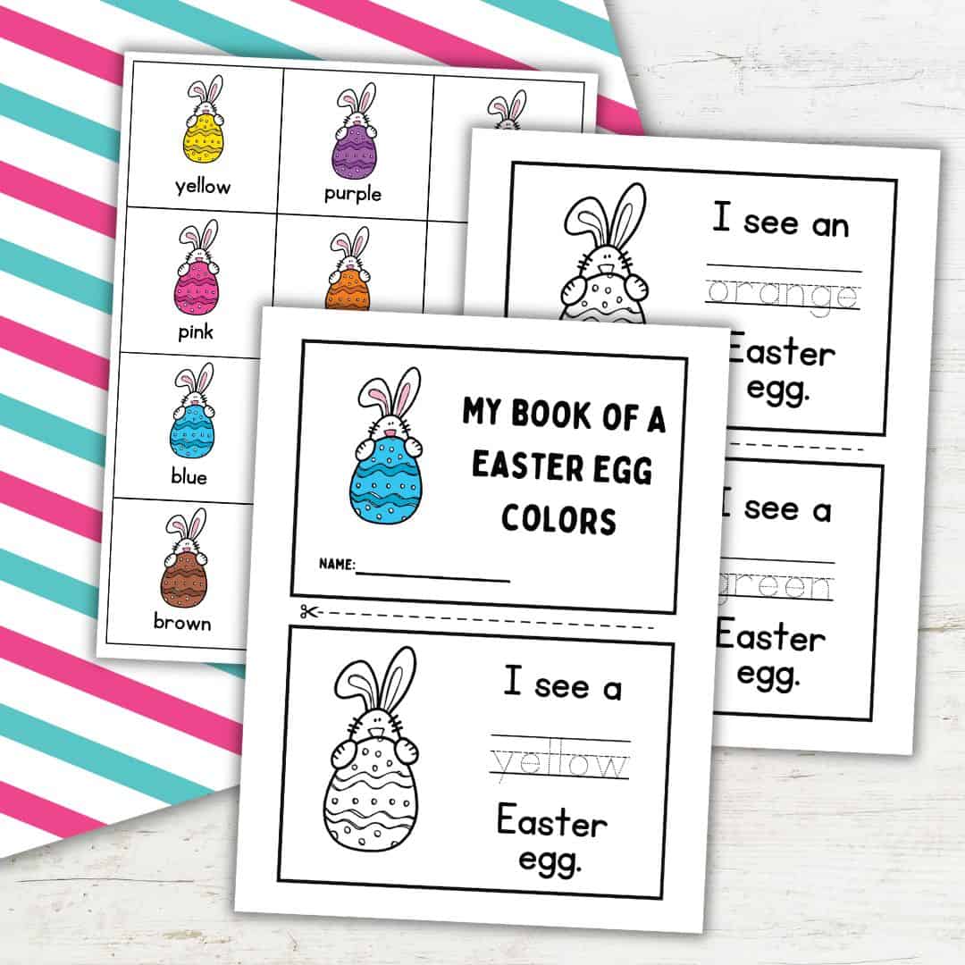 Easter Egg Colors Book for Preschoolers - Free Printable
