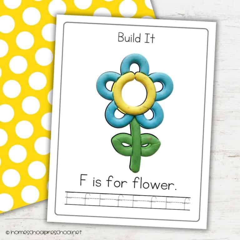 Spring Playdough Mats for Preschool | Free Printables