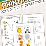 Jungle Animal Preschool Printable Pack for Early Learning