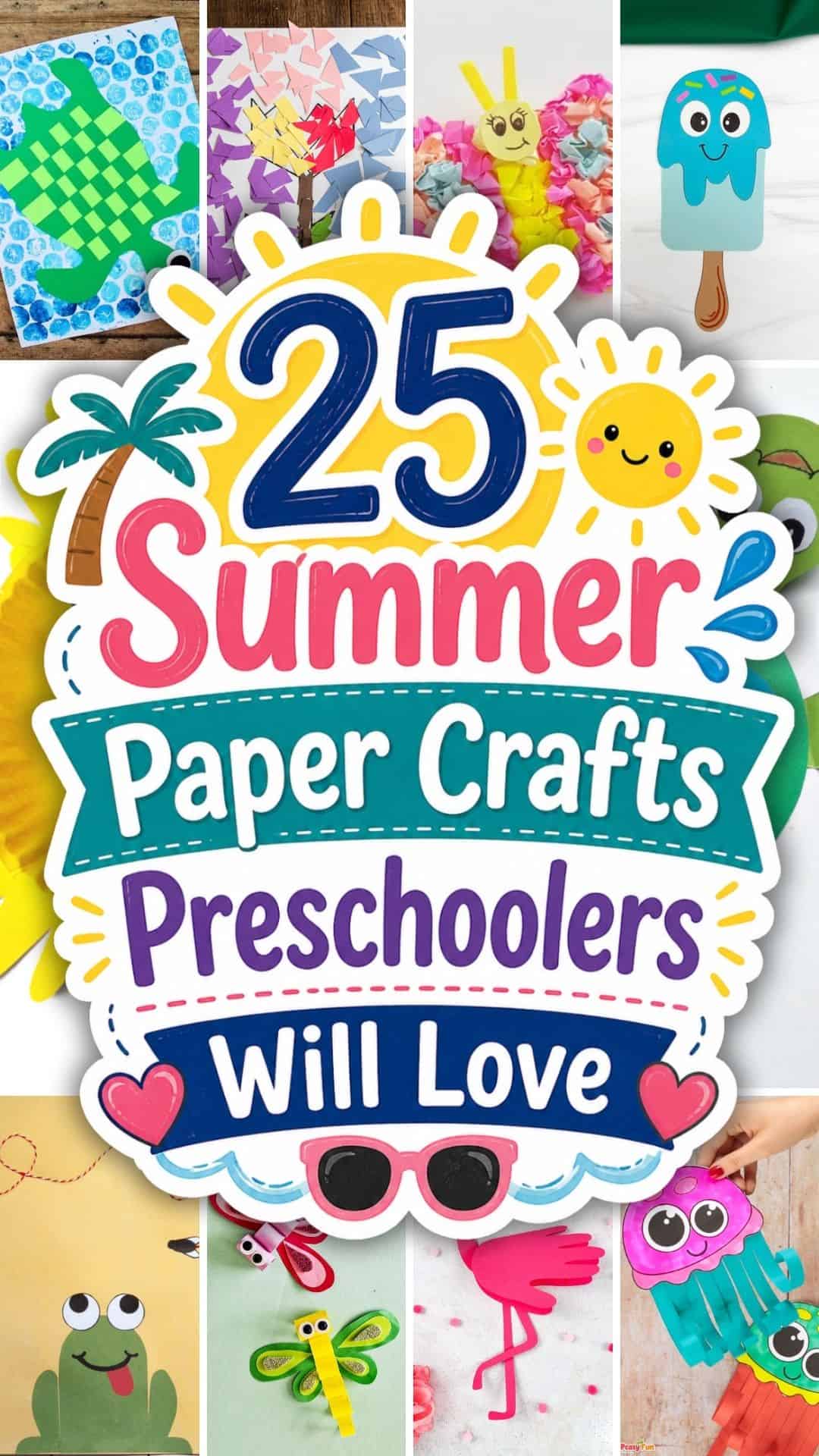 Summer Paper Crafts for Preschoolers (Easy Ideas for Ages 3–5)