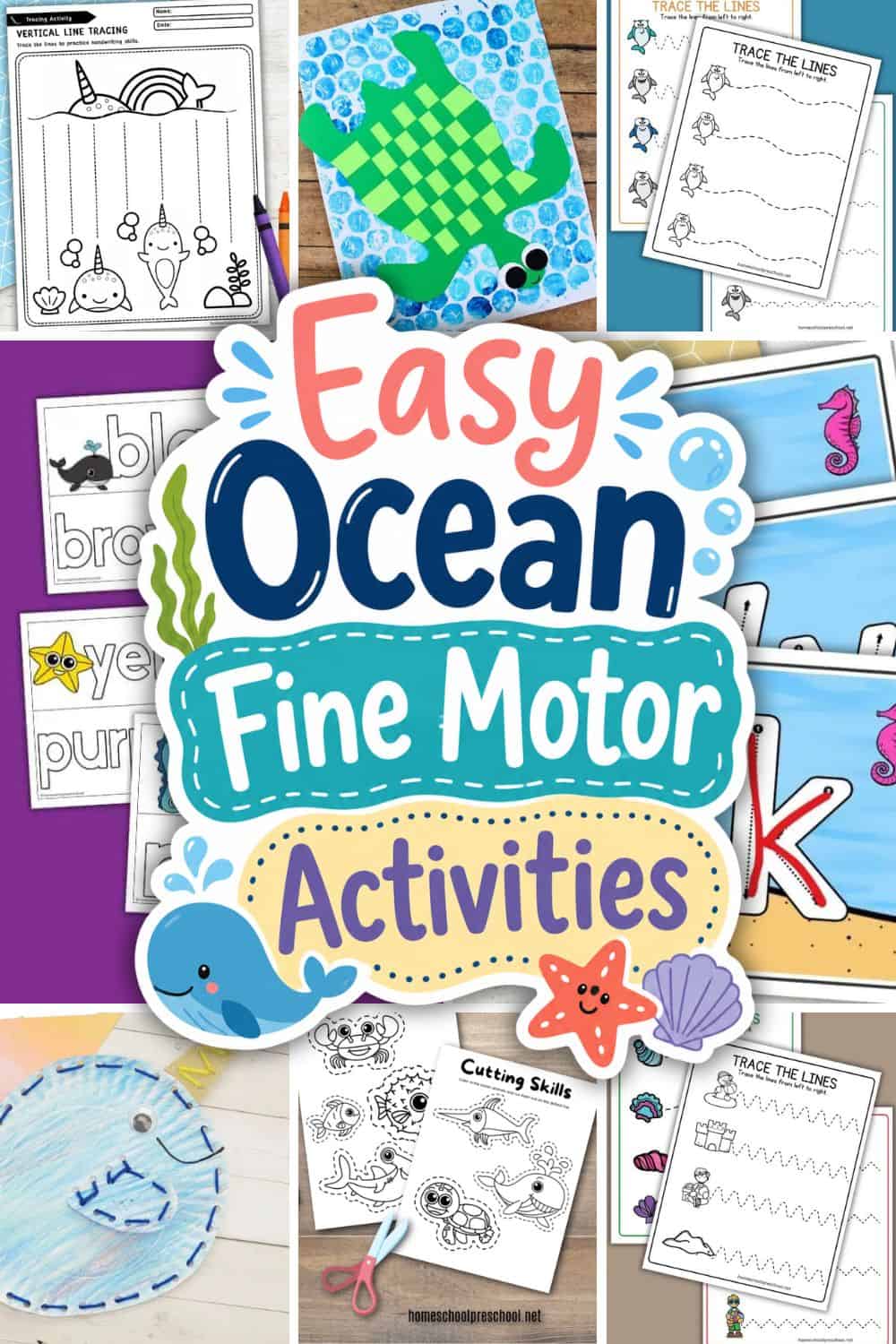Ocean Fine Motor Activities for Preschoolers (Quiet Time Ideas)