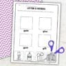 Free Letter G Cut and Paste Worksheets for Preschool