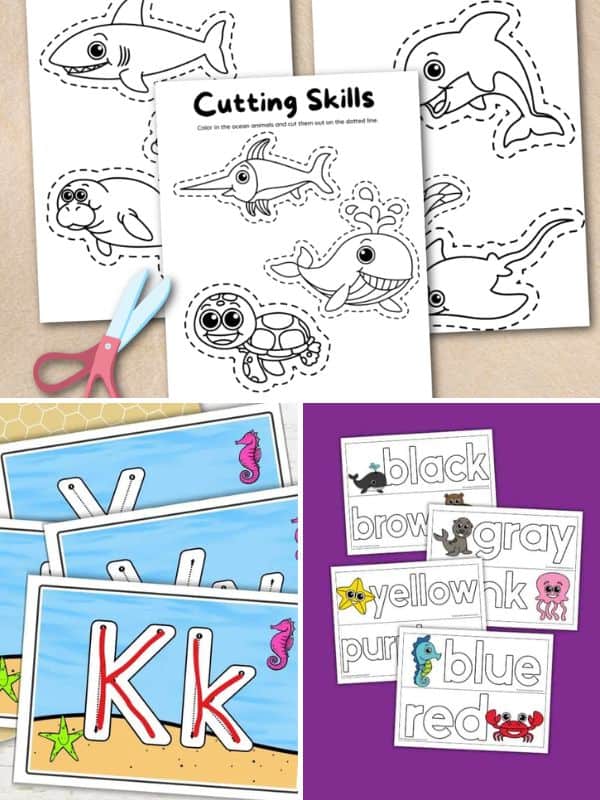 Ocean Fine Motor Activities for Preschoolers (Quiet Time Ideas)