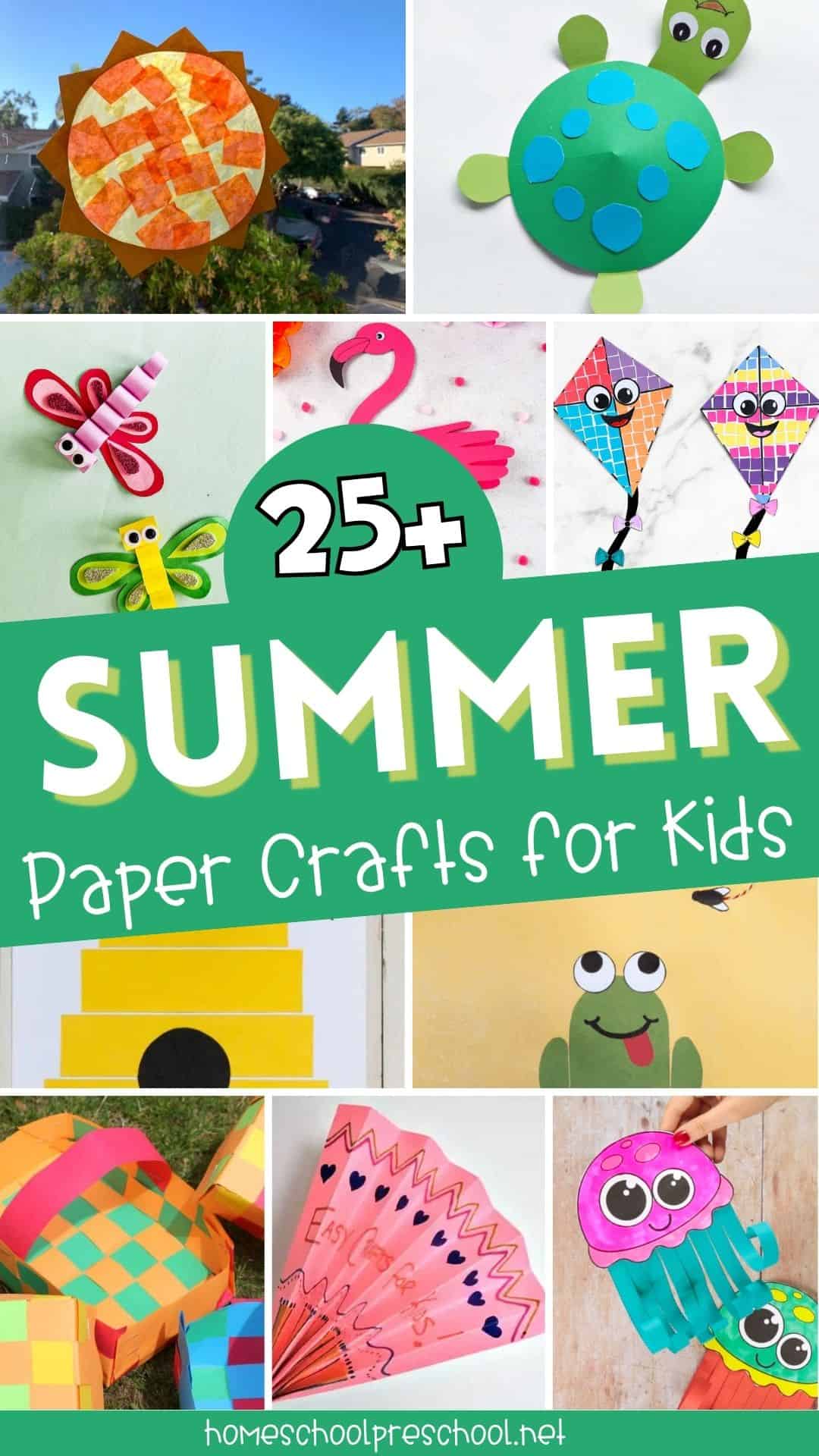 Summer Paper Crafts for Preschoolers (Easy Ideas for Ages 3–5)