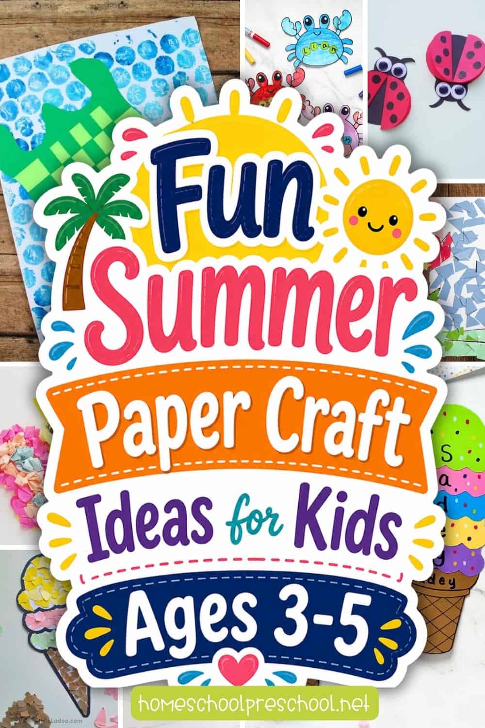 Summer Paper Crafts for Preschoolers (Easy Ideas for Ages 3–5)